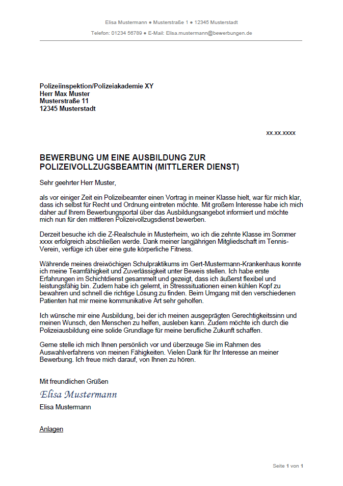 Bewerbung Praktikum Polizei Vorlage Kostenlose Vorlagen Zum Bewerbung Praktikum Polizei Vorlage Kostenlose Vorlagen Zum